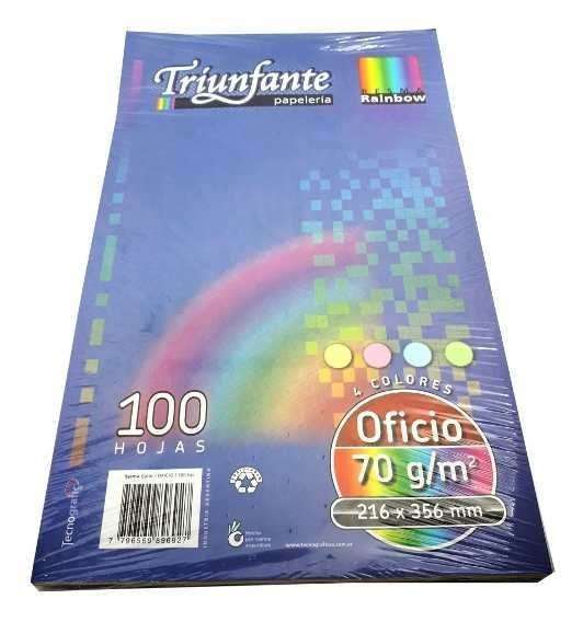 RESMA TRIUNFANTE COLOR OFICIO X 100